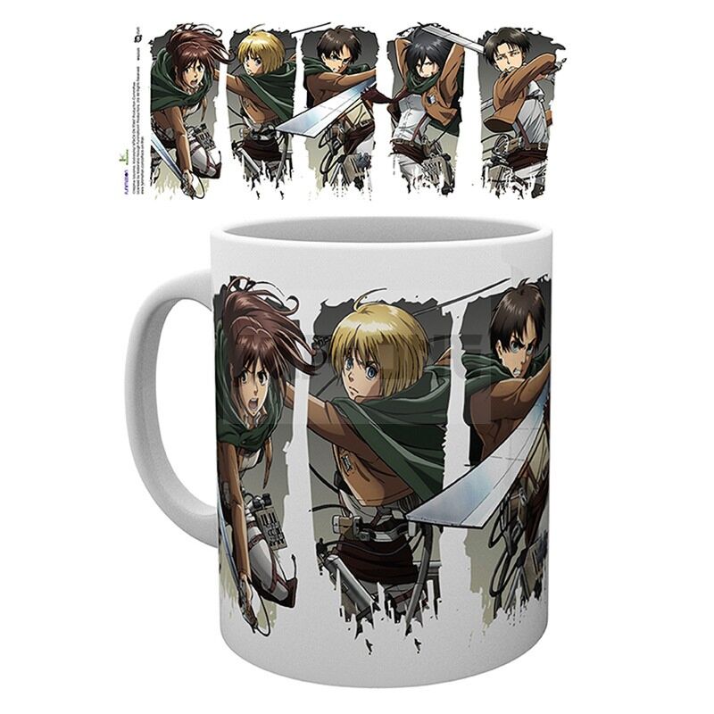 Attack On Titan - Mug - 320 Ml - Character Montage - Subli - Boîte