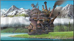 Howl'S Moving Castle Wood Panel