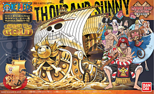One Piece - Model Kit - Ship - Thousand Sunny Gold - 15 Cm